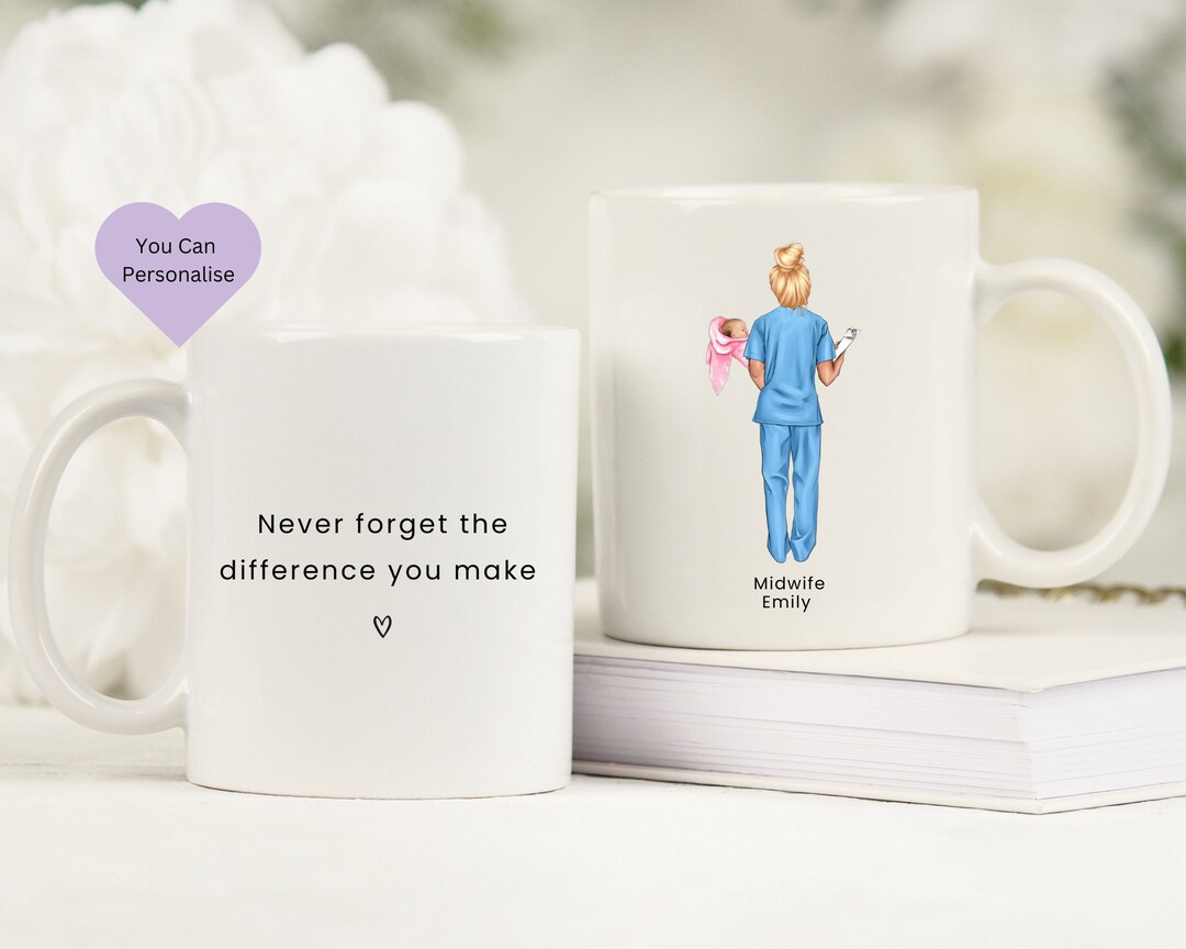 Personalized Midwife Mug: NHS Key Worker Gift - Etsy