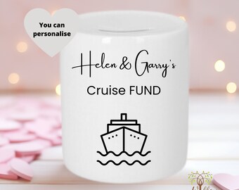 Personalised Adventure Fund Tip Jar, Piggy Bank, Personalised Money Box ...