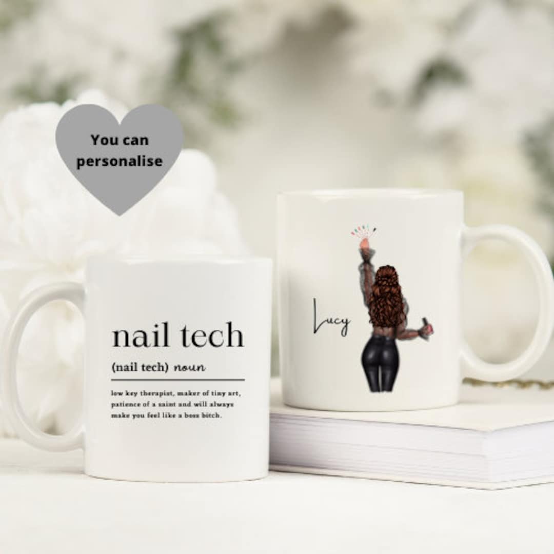 Personalised Nail Technician Mug, Nail Tech Mug, Personalised Mug ...