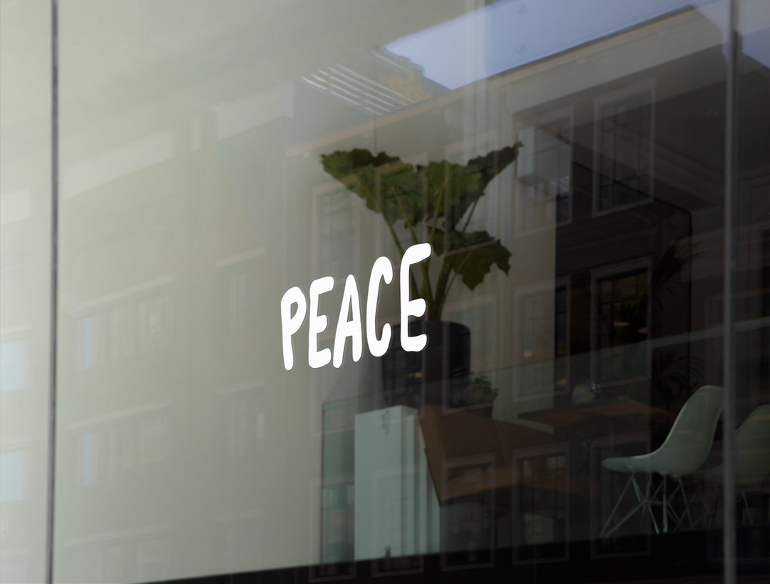Peace Vinyl Decal Sticker | Positive Vibes | Inspirational Quote ...