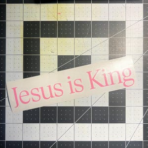 Jesus is King Kanye Artist Car Window Vinyl Decal Stickers | Windshield ...