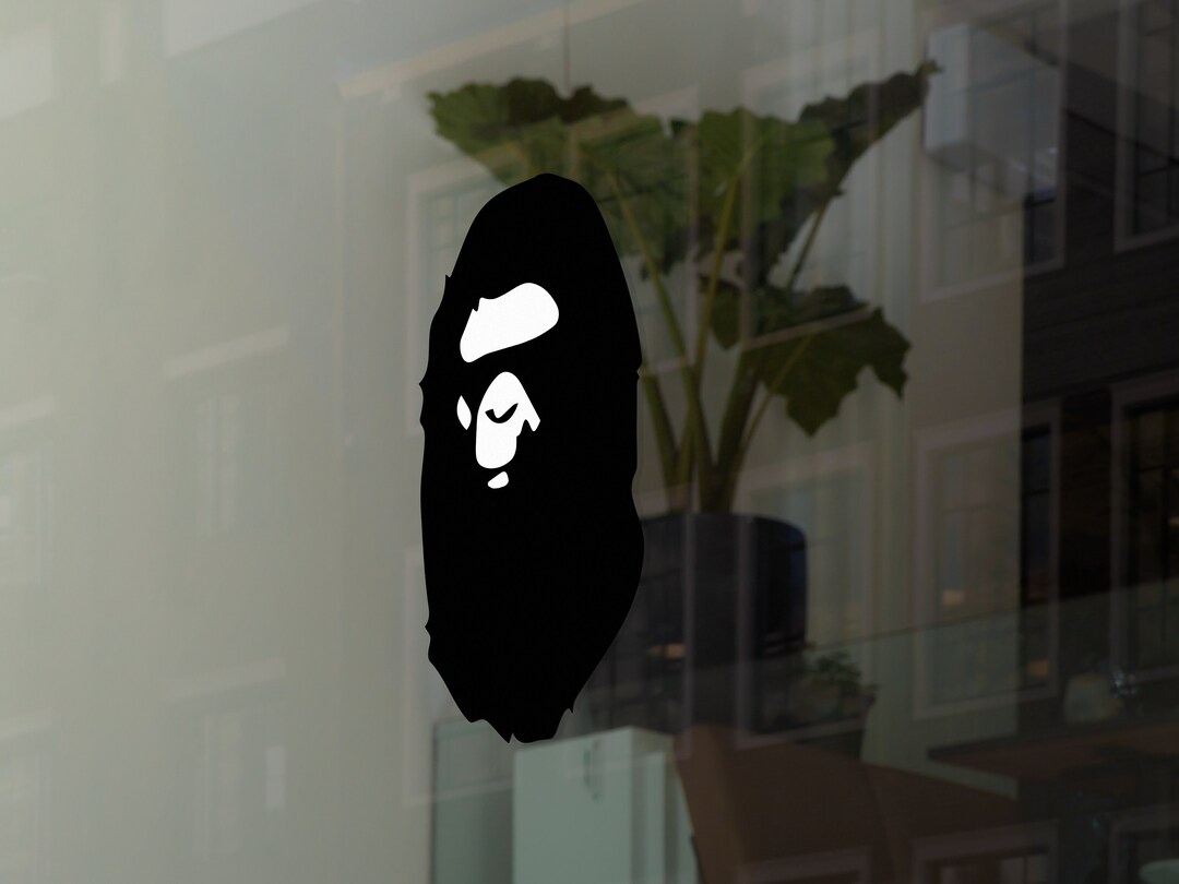 Bathing Ape Bape Head Sticker Motocross Motorcycle Car ATV Racing Bike ...