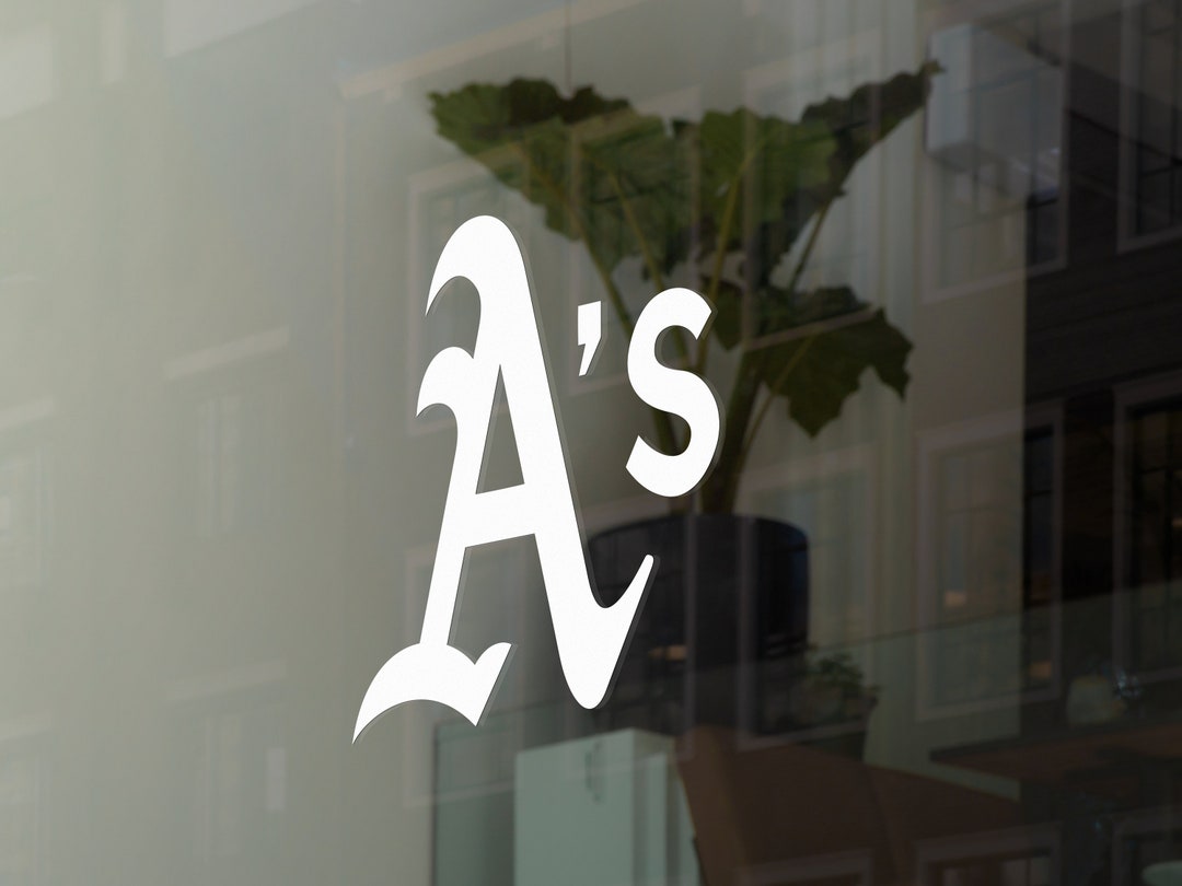 A's Logo Sticker | Laptop iPad Cup MLB Baseball | Window Vinyl ...