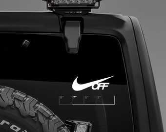 Off White air Car Window Vinyl Decal Stickers - Etsy