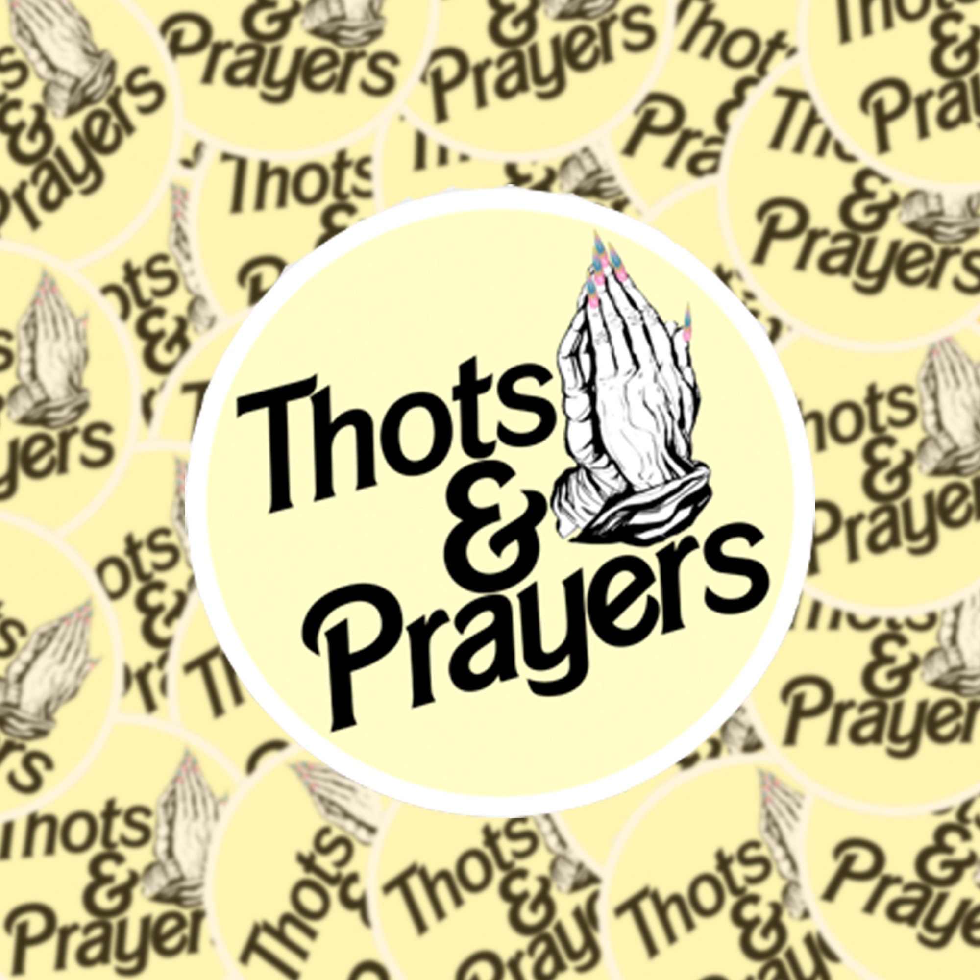 Thots & Prayers Sticker - Etsy