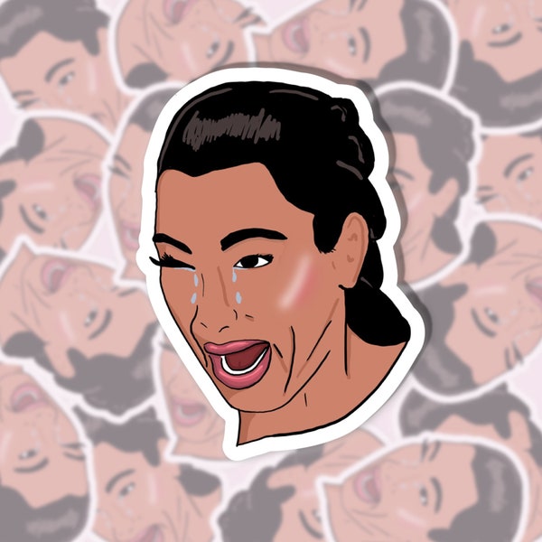 Kim Kardashian Crying Sticker - Etsy UK