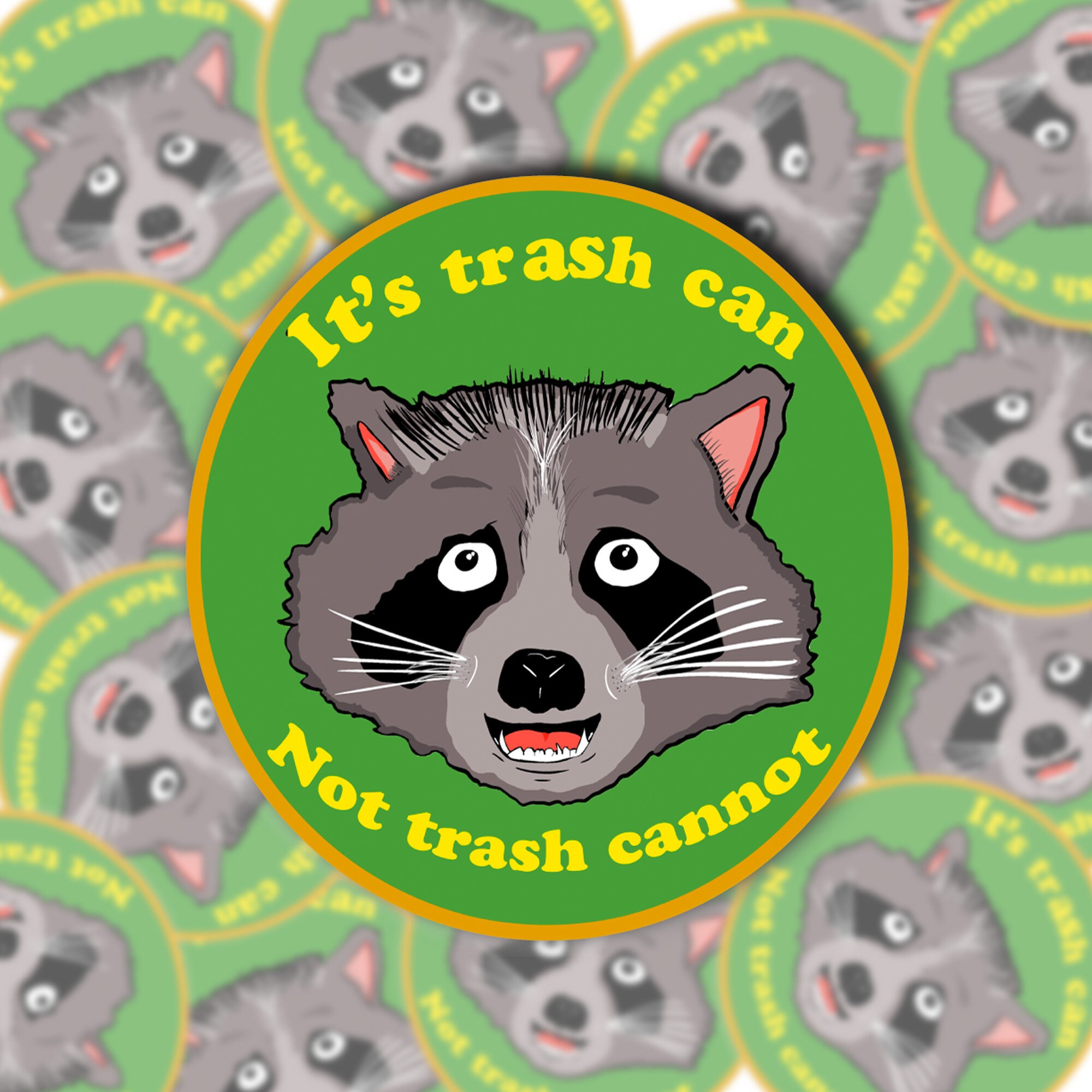 It's Trash Can Not Trash Cannot Sticker - Etsy