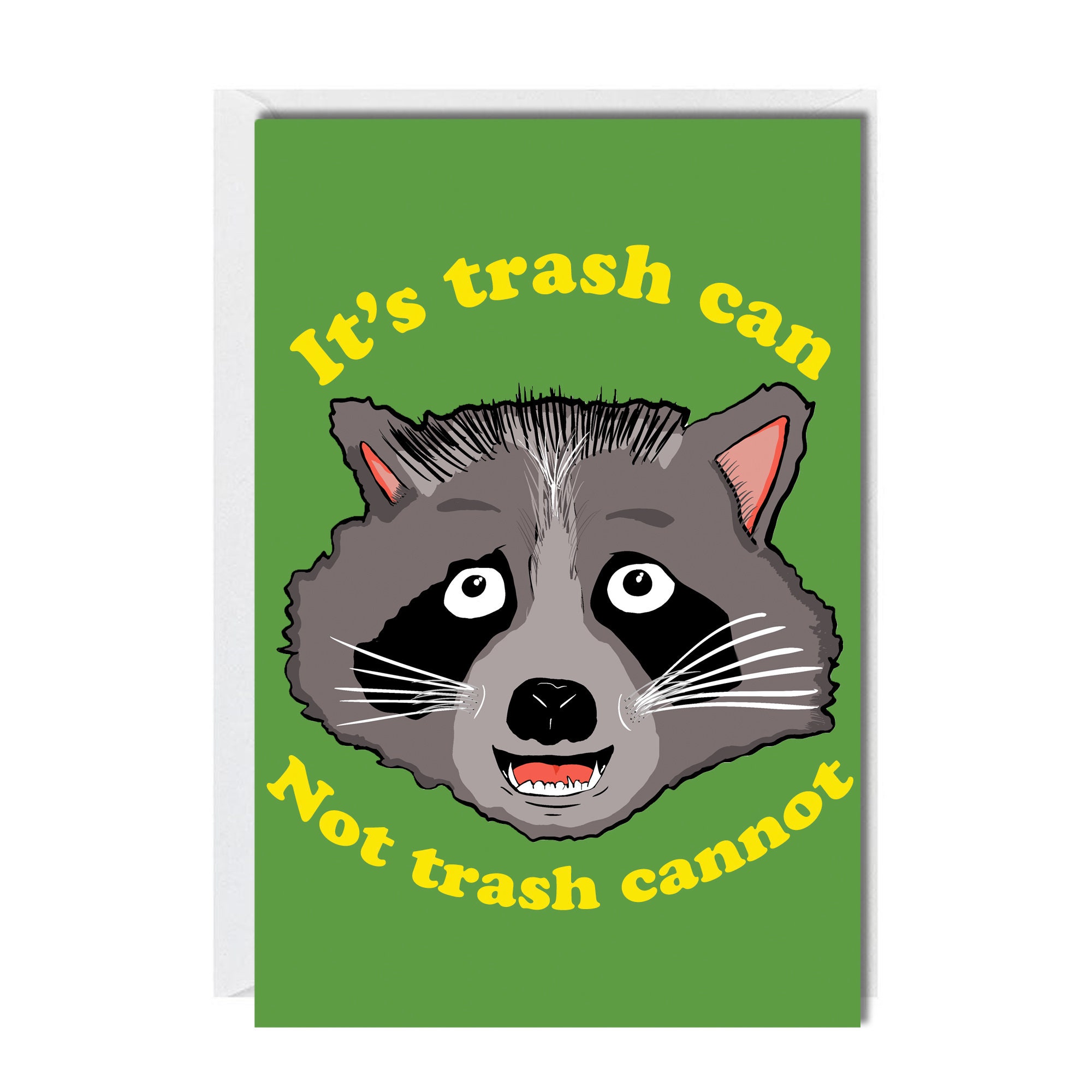 It's Trash Can Not Trash Cannot Greeting Card - Etsy
