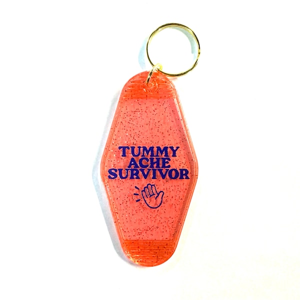 Tummy Ache Keychain - Etsy