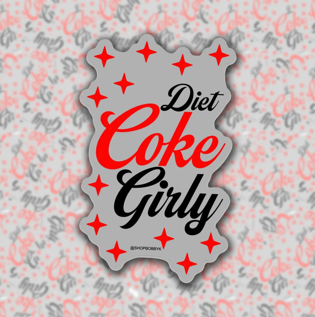 Diet Coke Girly Sticker - Etsy