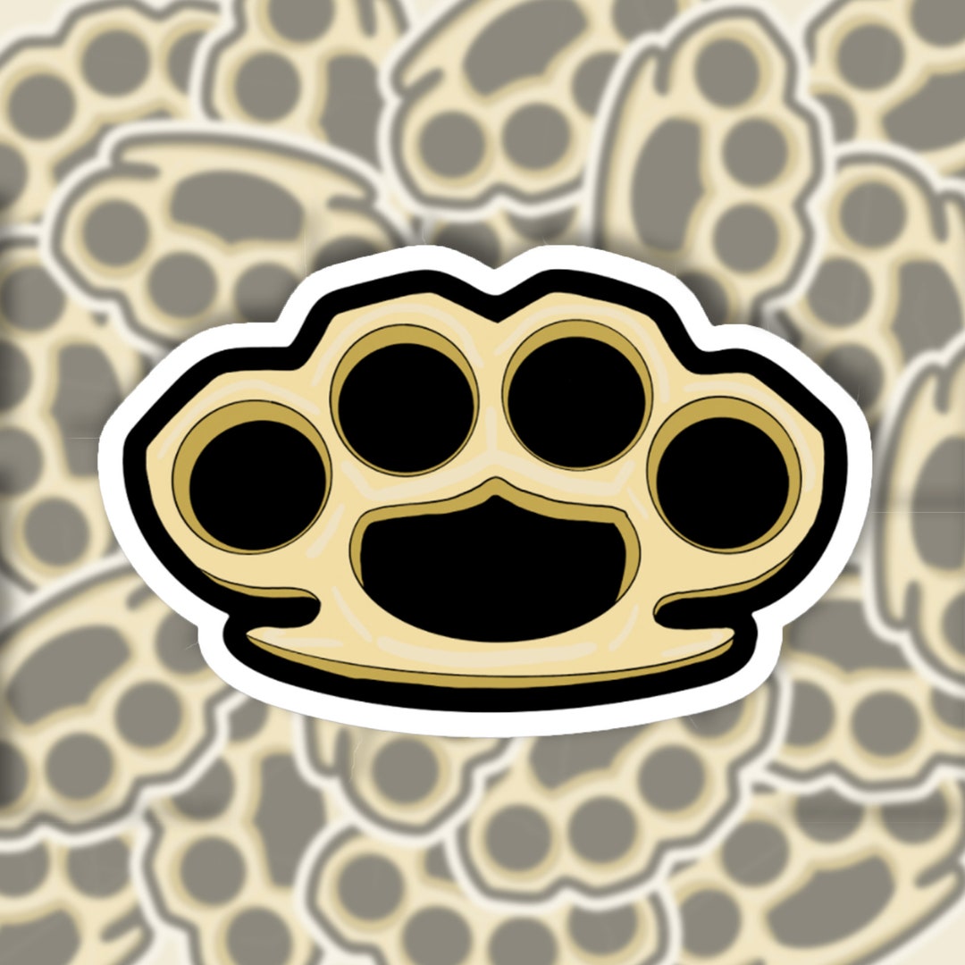 Brass Knuckle Sticker - Etsy