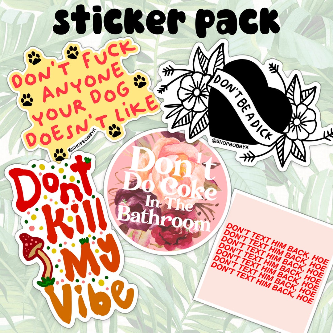Don't Do It... Sticker Pack - Etsy
