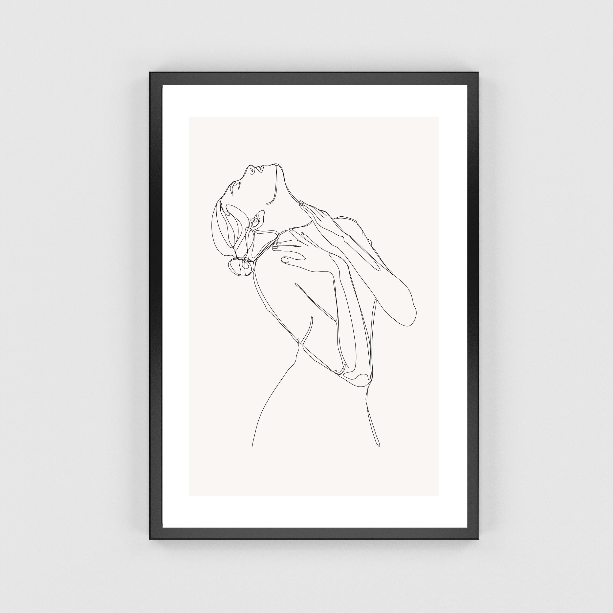 Dibujos A Lápiz Desnudos Dibujo De Línea De Mujer Etsy México