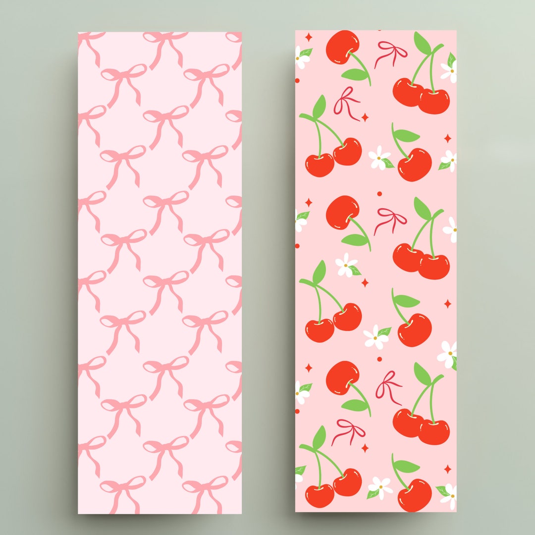 Coquette Bow Bookmark Pink Pink Bow Bookmarks gifts for Book Lovers ...