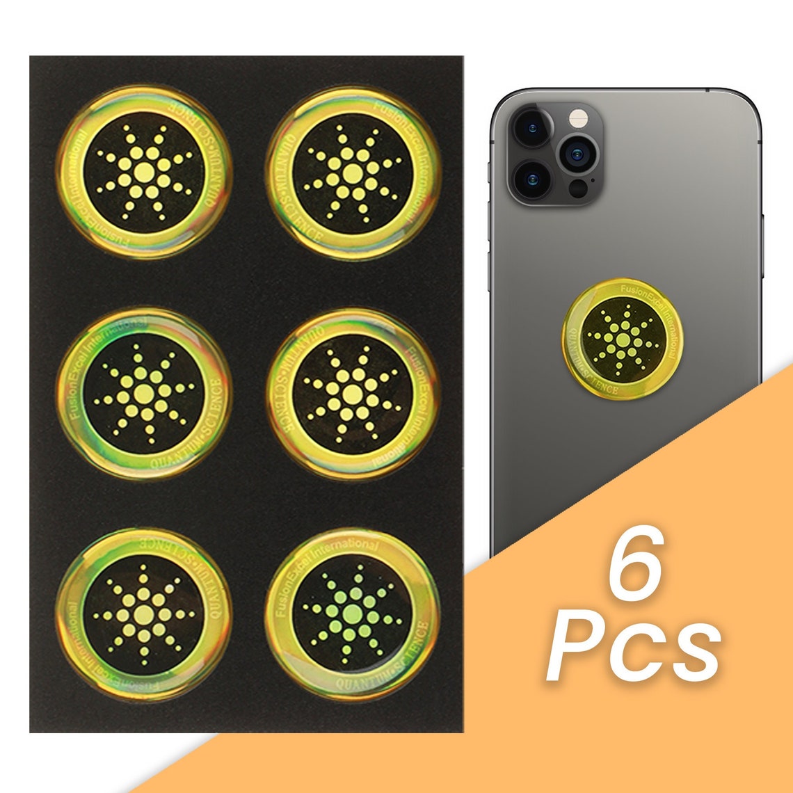 EMF Protection Sticker Anti-radiation Blocker - 6 Pack Negative Energy ...