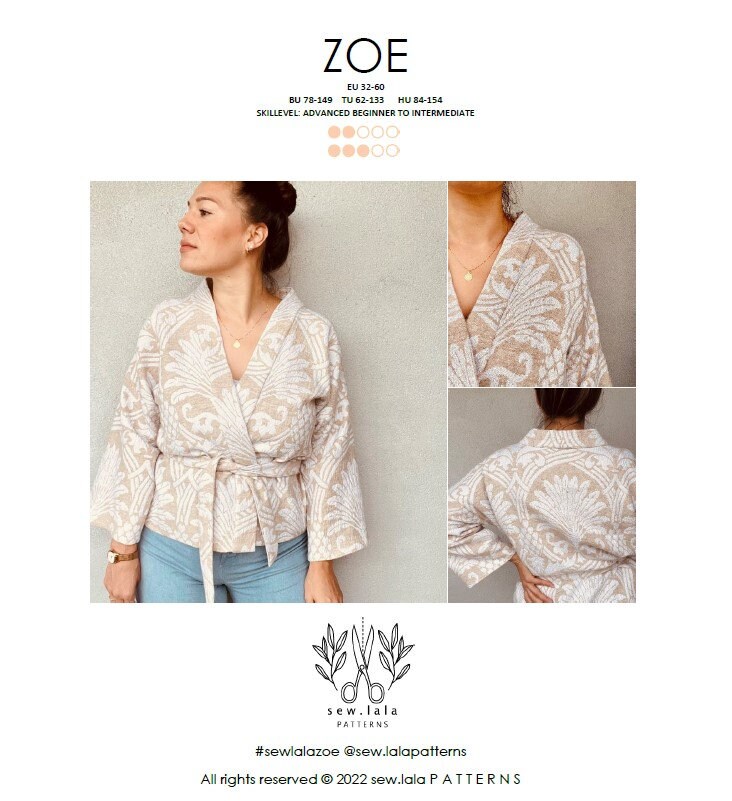 ZOE Coat and Jacket Pdf Sewing Pattern Jacke Und Mantel Pdf ...