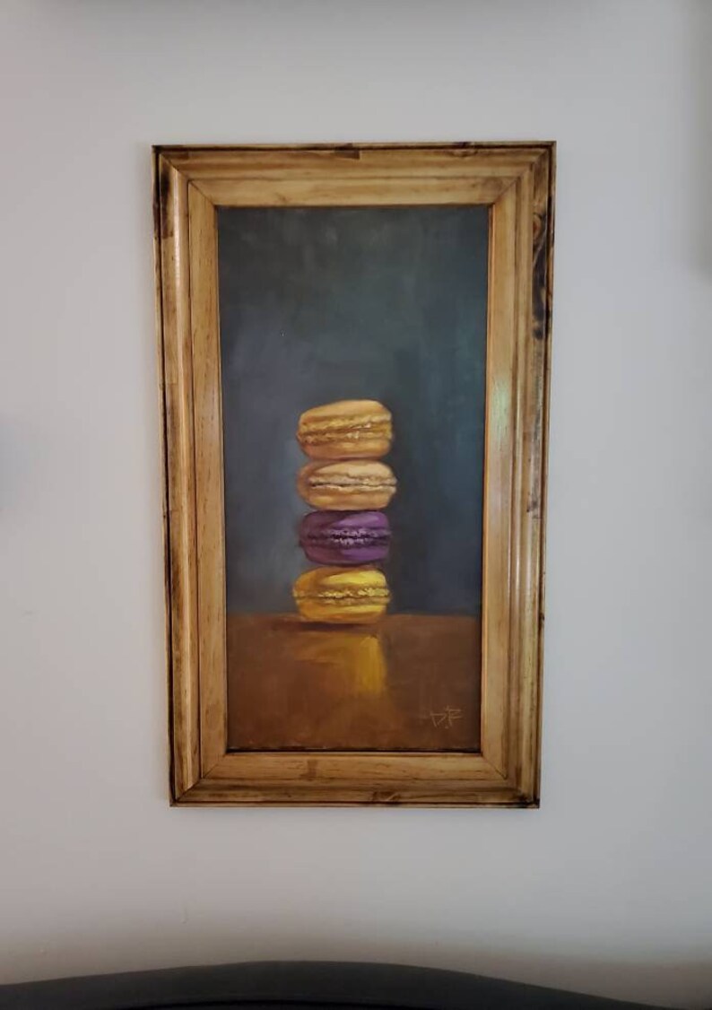 Macarons Painting, Original Oil Painting, Macaroons, Macaron Lovers ...