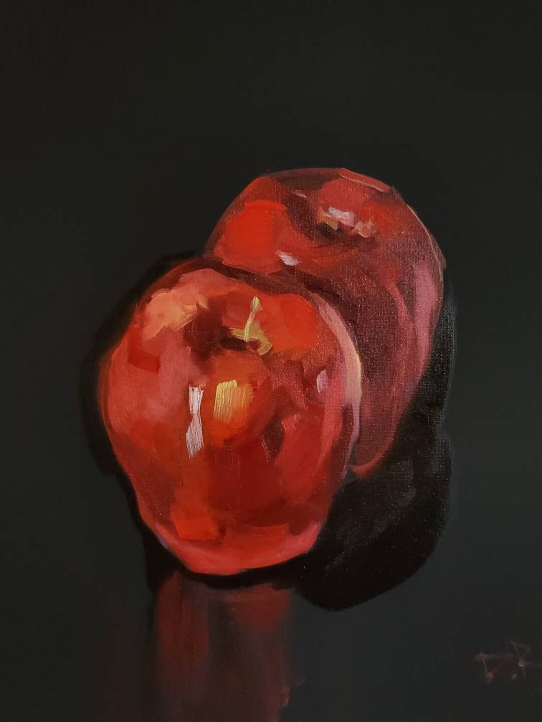 Apples Painting, Original Oil Painting, Red Apple Painting, Apples on ...