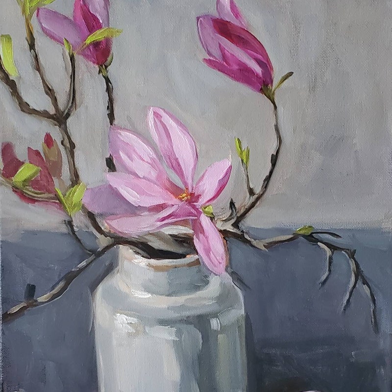 Magnolia Painting - Etsy