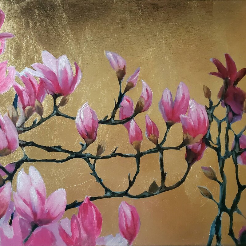 Magnolia Painting - Etsy