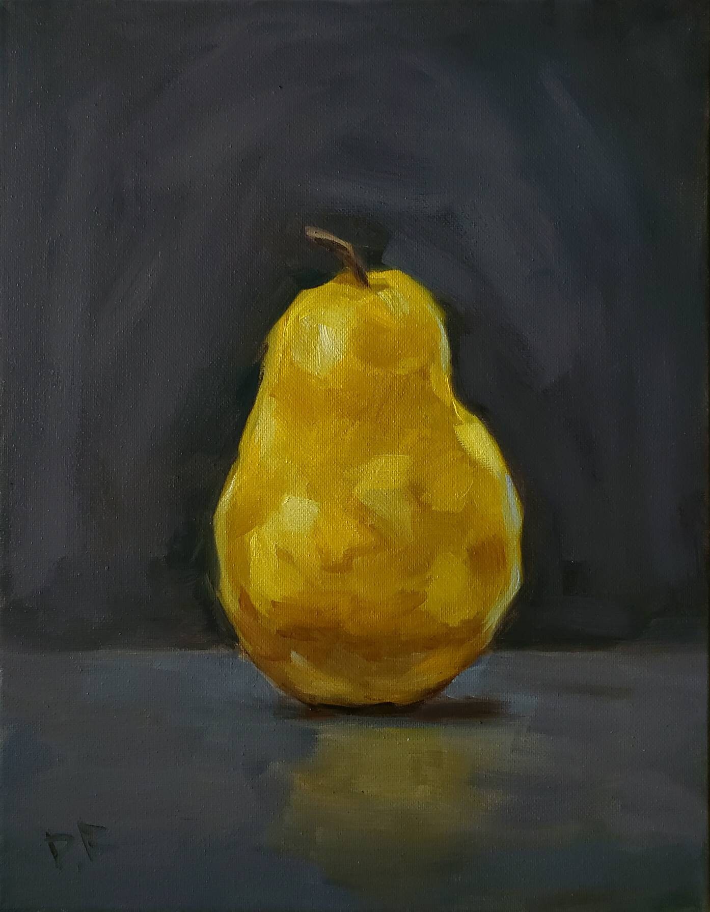 Pear Oil Painting, Pear Stillife, Pear Painting, Original Oil Painting ...