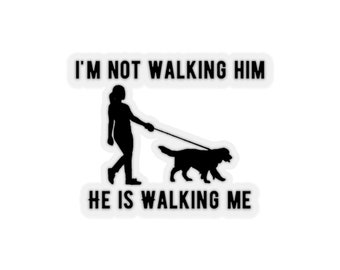 Dog Walking Sticker | Etsy