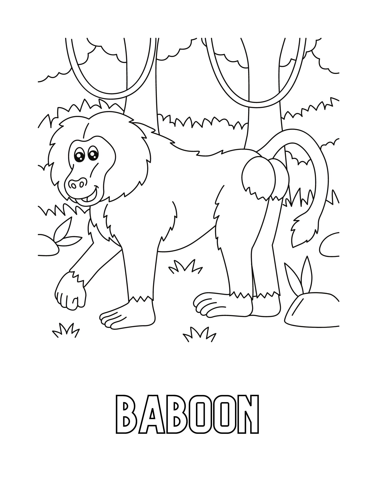 Color and Learn: Animals, Kids Coloring Book Digital Download 38 Pages ...