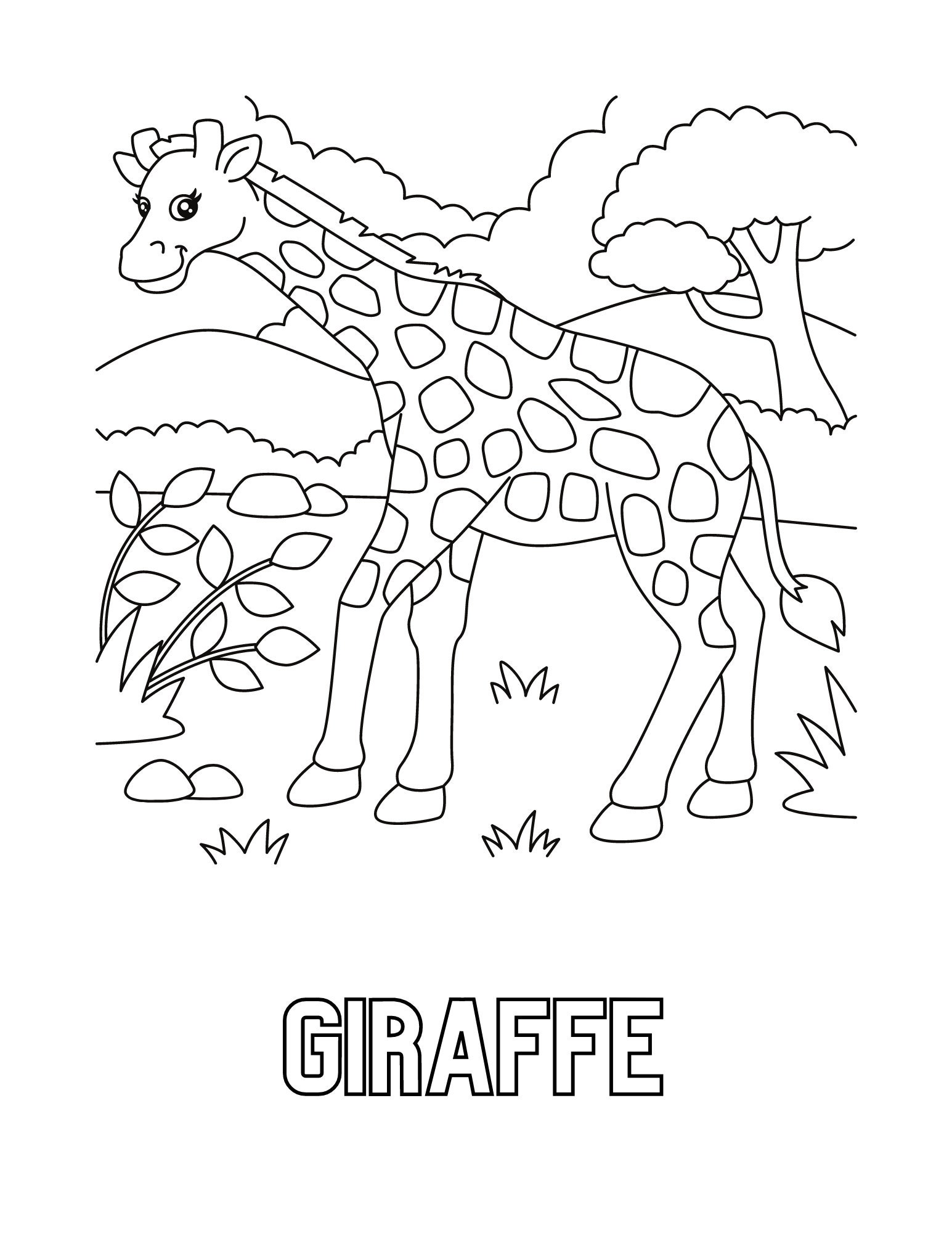 Color and Learn: Animals Kids Coloring Book Digital Download - Etsy