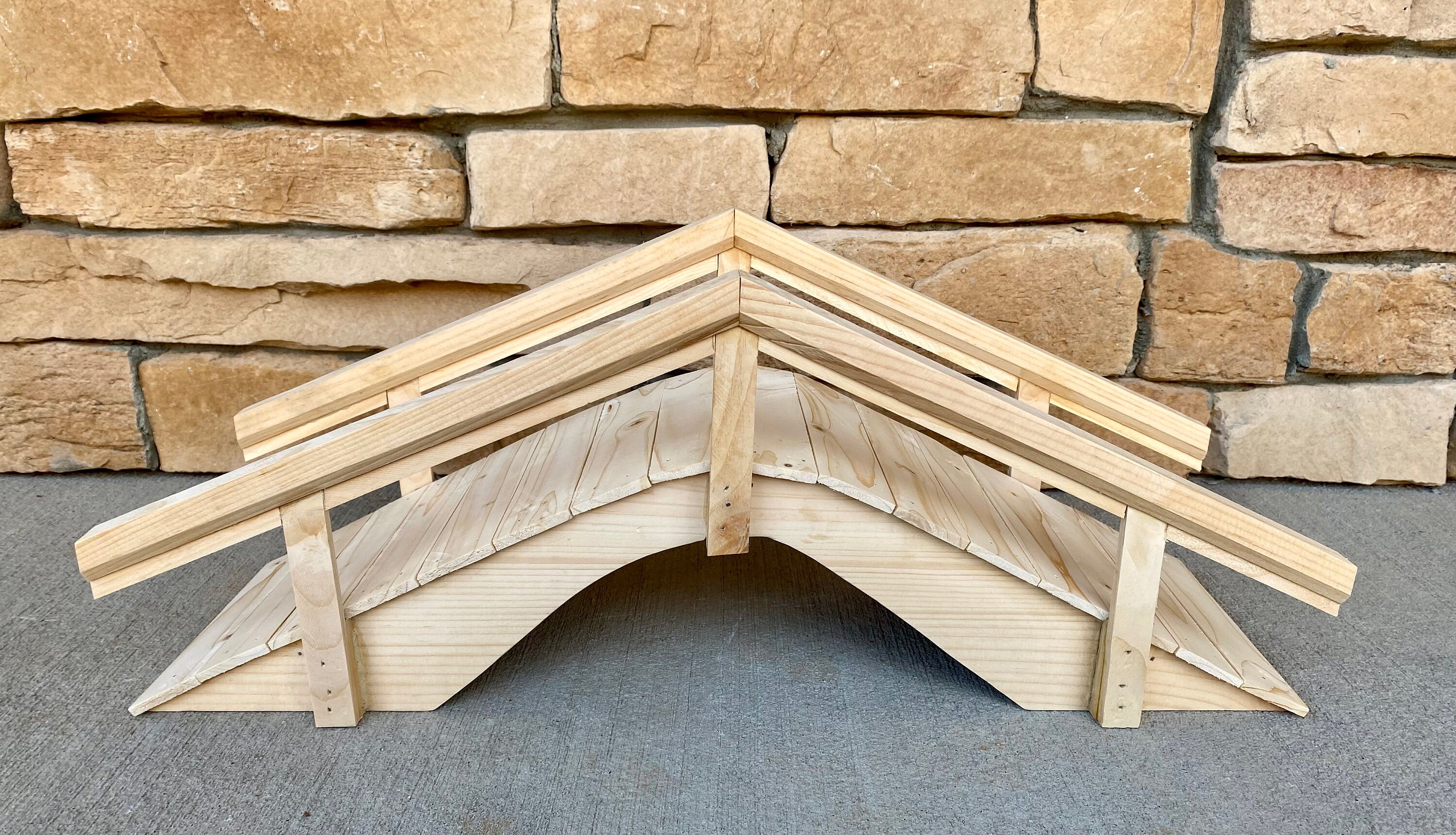 Wooden Garden Bridge / Decorative Garden Bridge / Wooden Display Bridge ...