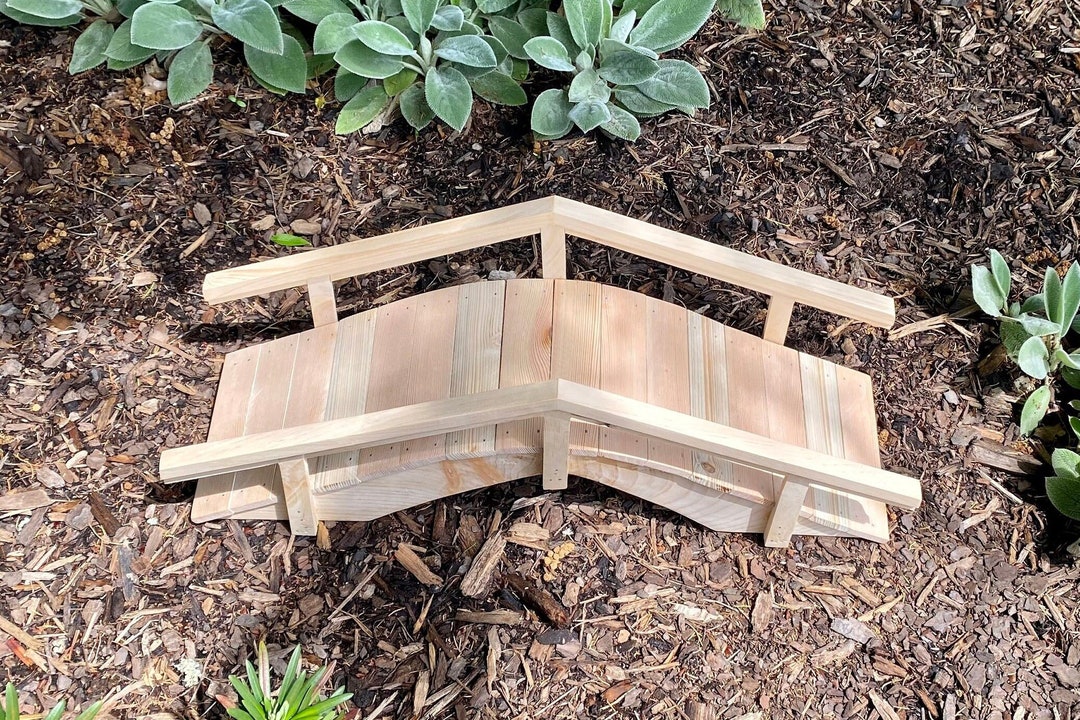 Wooden Garden Bridge / Decorative Garden Bridge / Wooden - Etsy