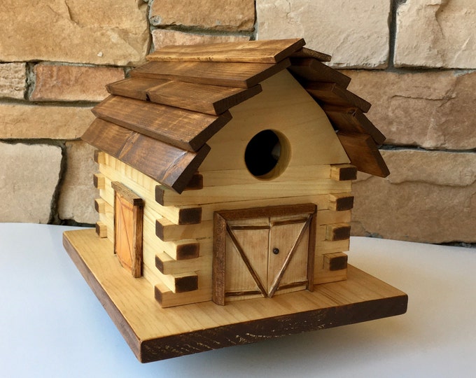 Barn Style Birdhouse / Rustic Style Birdhouse / Creative Birdhouse ...