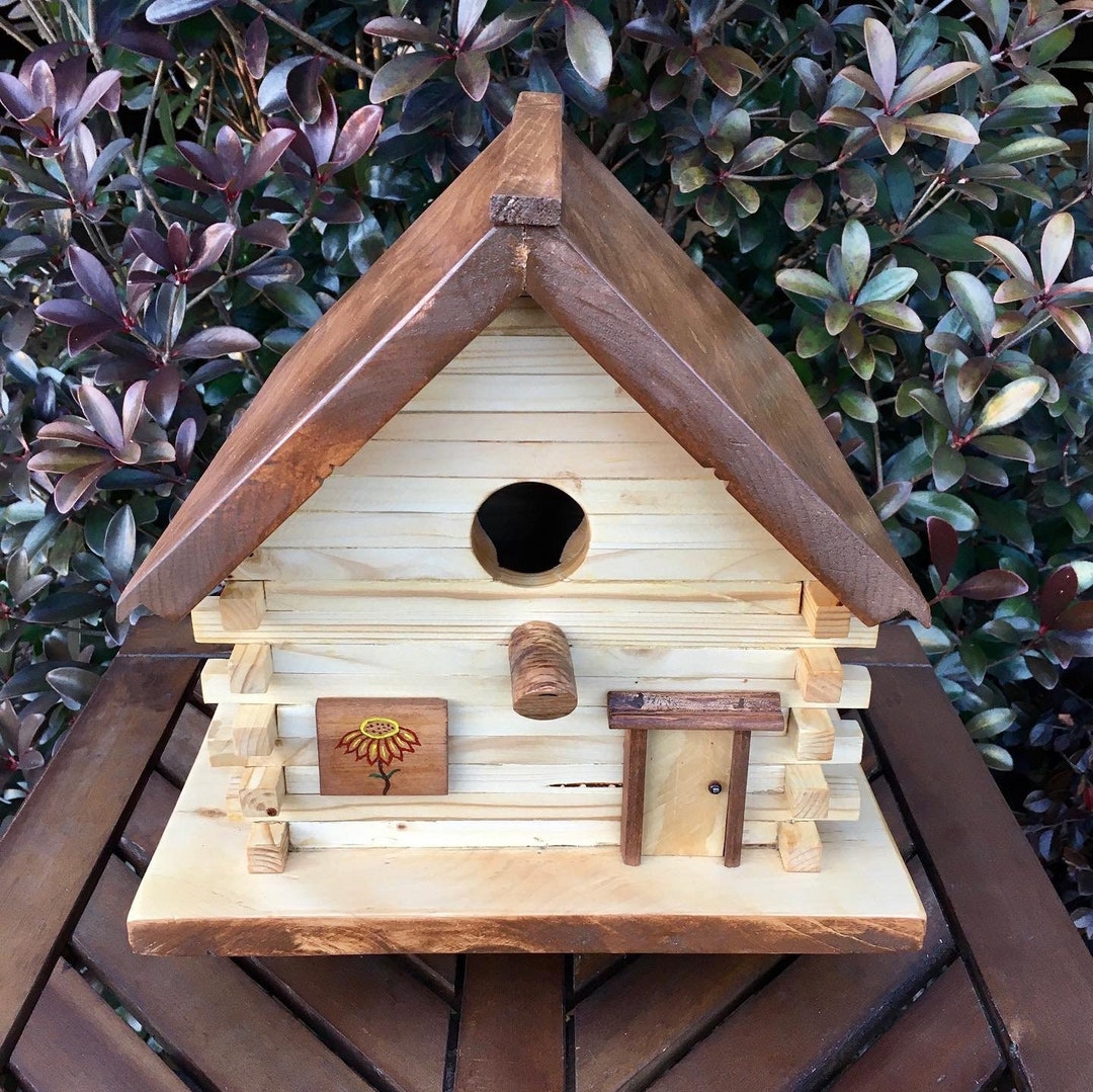 Rustic Style Birdhouse / Country Style Birdhouse / Unique Birdhouse ...