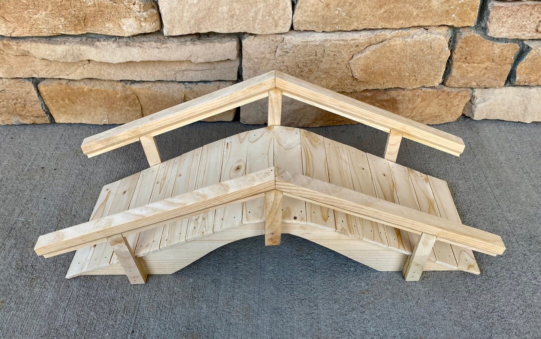 Handmade Wooden Bunny Bridge: Small Animal Play or Garden Decor - Etsy