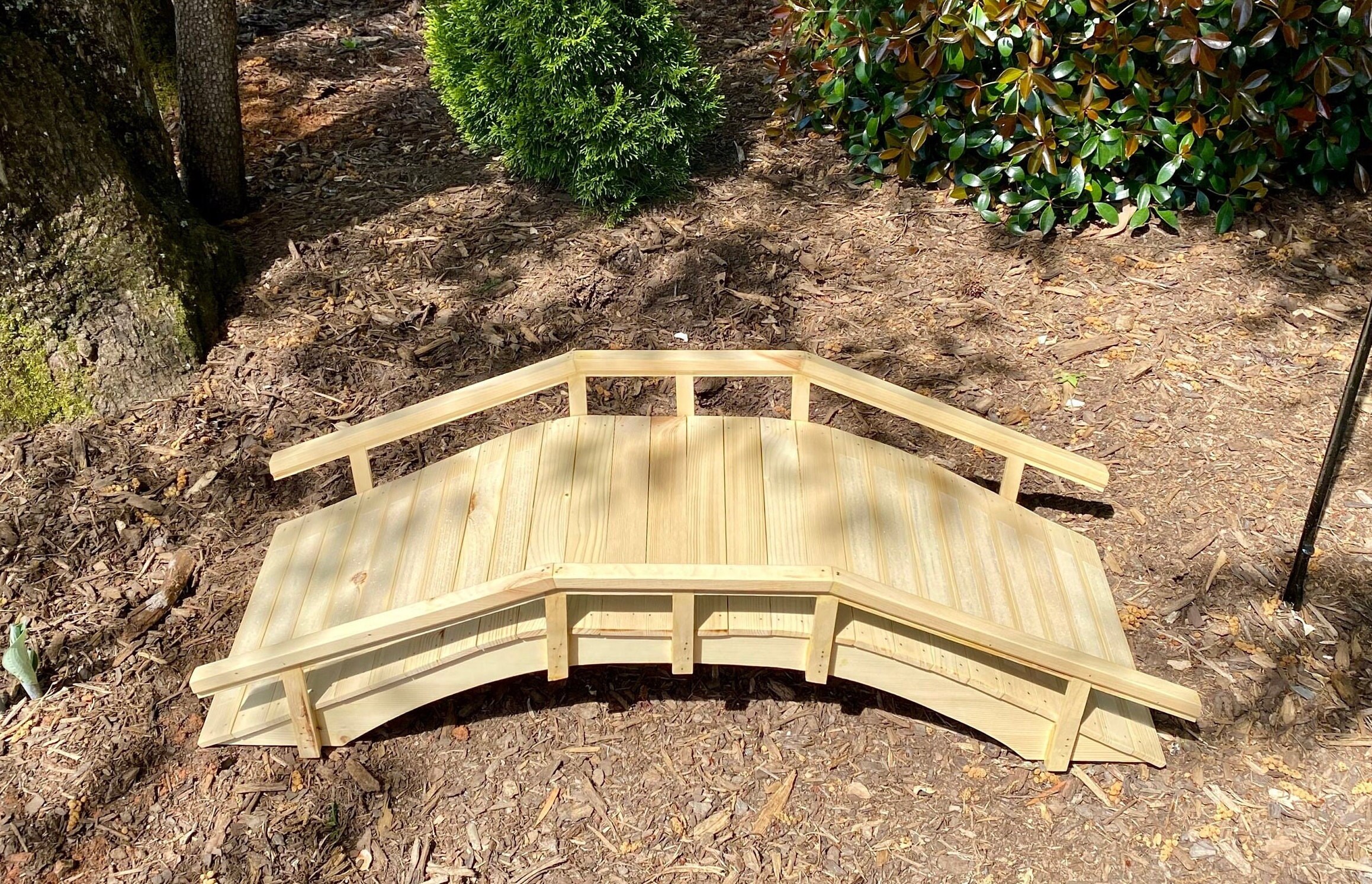 Wooden Garden Bridge / 3 Foot Garden Bridge / Outdoor Garden - Etsy