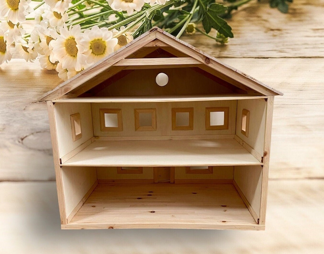 Large Handmade Solid Wood Dollhouse / Dollhouses / Farmhouse - Etsy