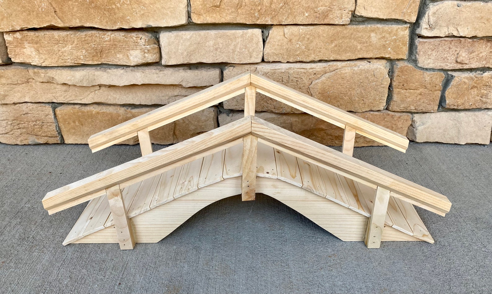 Wooden Garden Bridge / Decorative Garden Bridge / Wooden Display Bridge ...