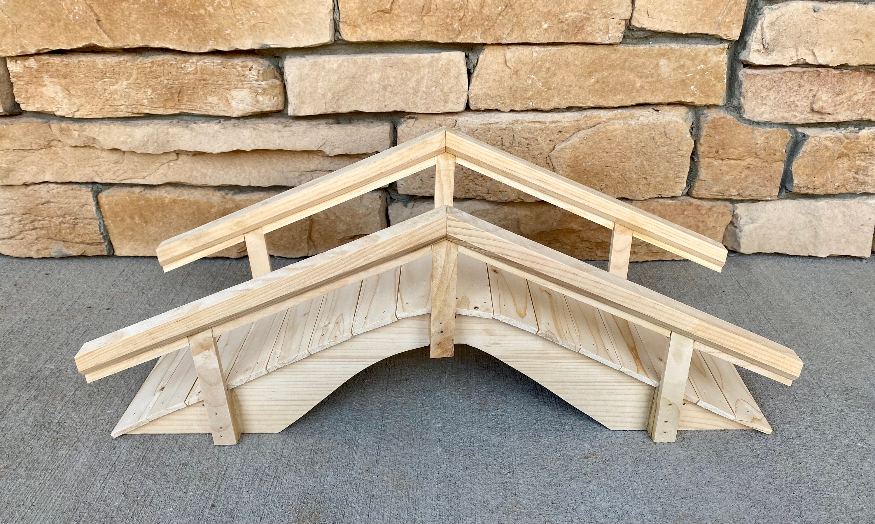 Wooden Garden Bridge / Decorative Garden Bridge / Wooden Display Bridge ...