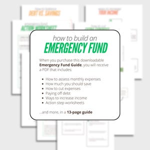 How to Build an Emergency Fund Guide | Monthly Expense Assessment ...