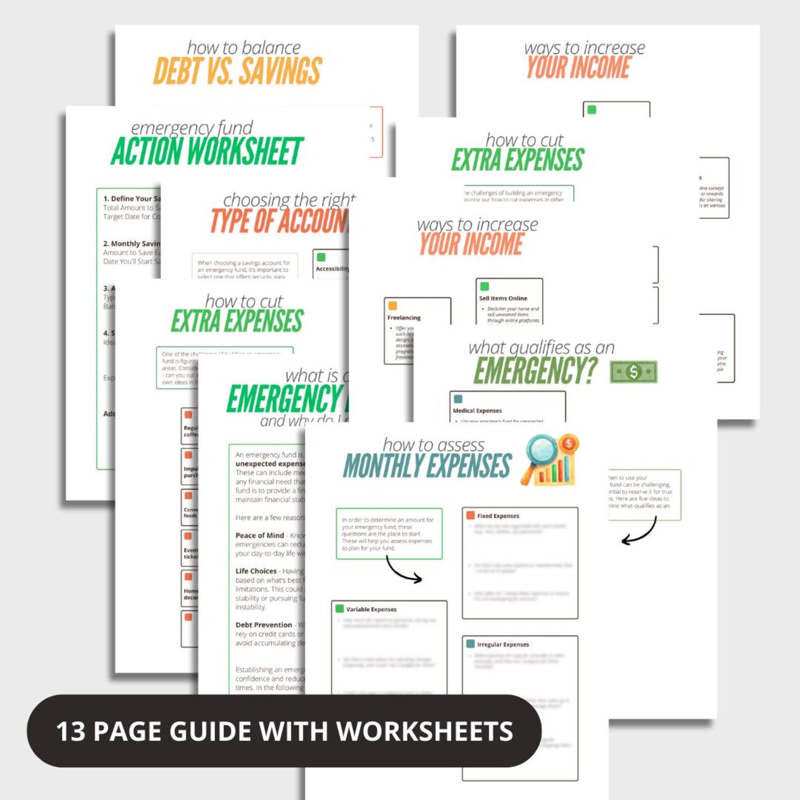 How to Build an Emergency Fund Guide | Monthly Expense Assessment ...