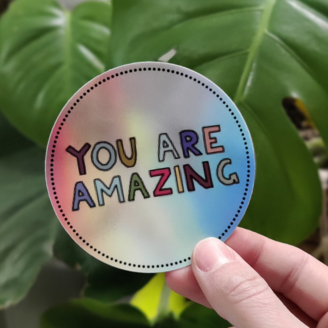 You Are Amazing 3x3" Sticker || Christmas Teacher Gift, Affirmation ...