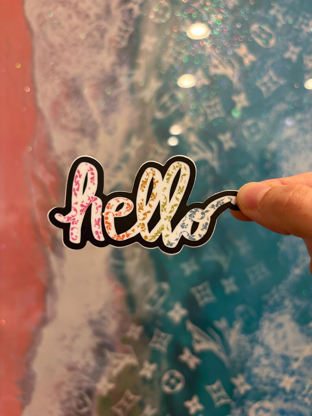 Hello 3" X 1.5" Sticker || Affirmation Sticker, Appreciation Gift ...