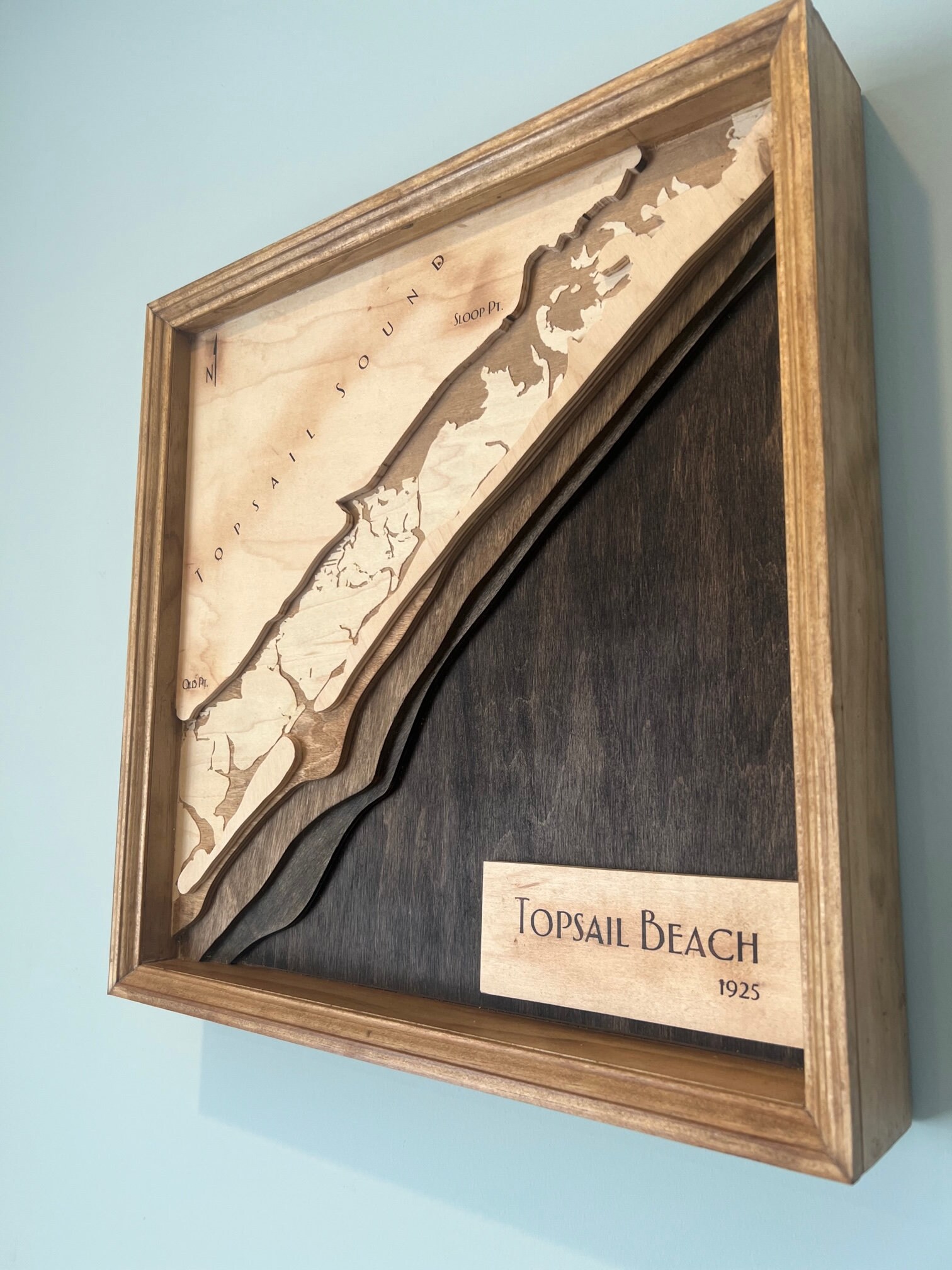 Handcrafted Intracoastal Waterway Map - Etsy