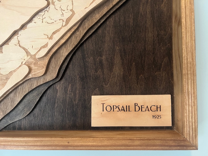 Handcrafted Intracoastal Waterway Map - Etsy