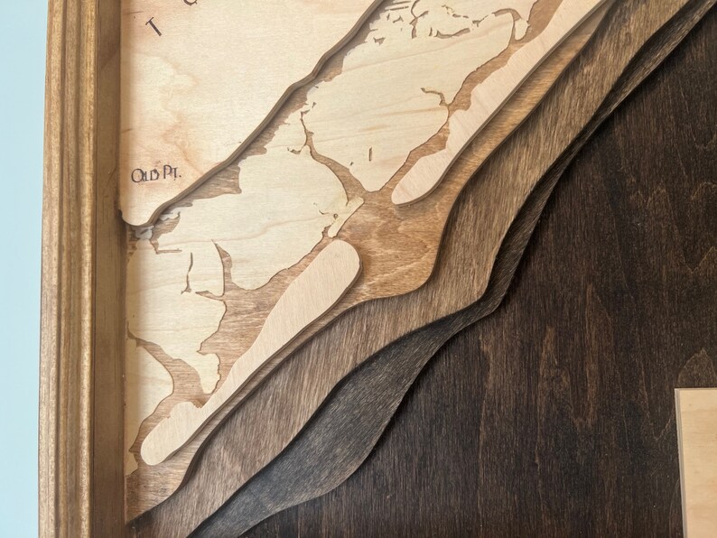 Handcrafted Intracoastal Waterway Map - Etsy