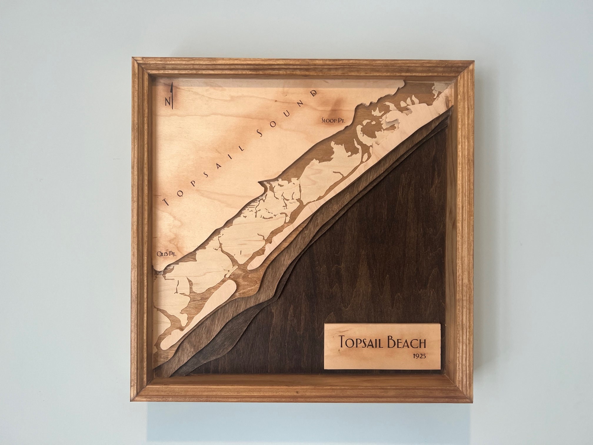 Handcrafted Intracoastal Waterway Map - Etsy