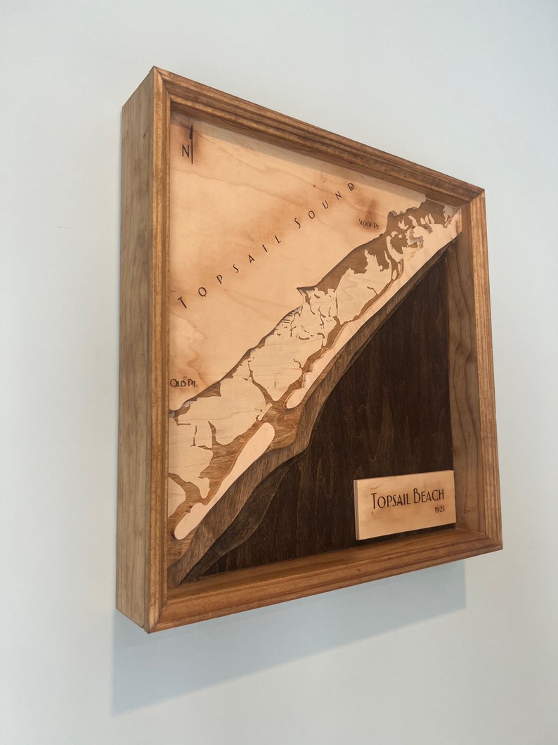 Handcrafted Intracoastal Waterway Map - Etsy