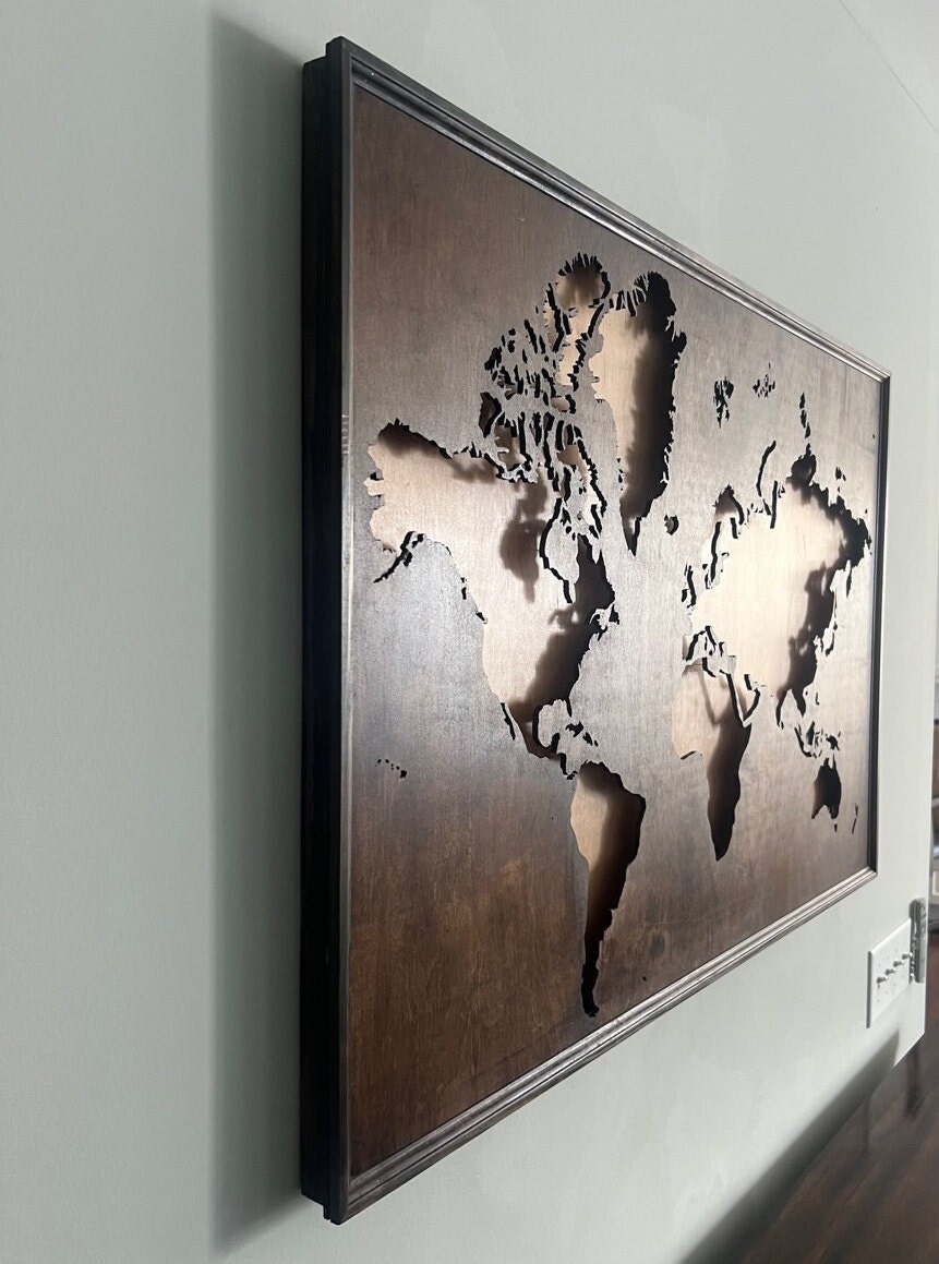 Handcrafted World Map - Etsy