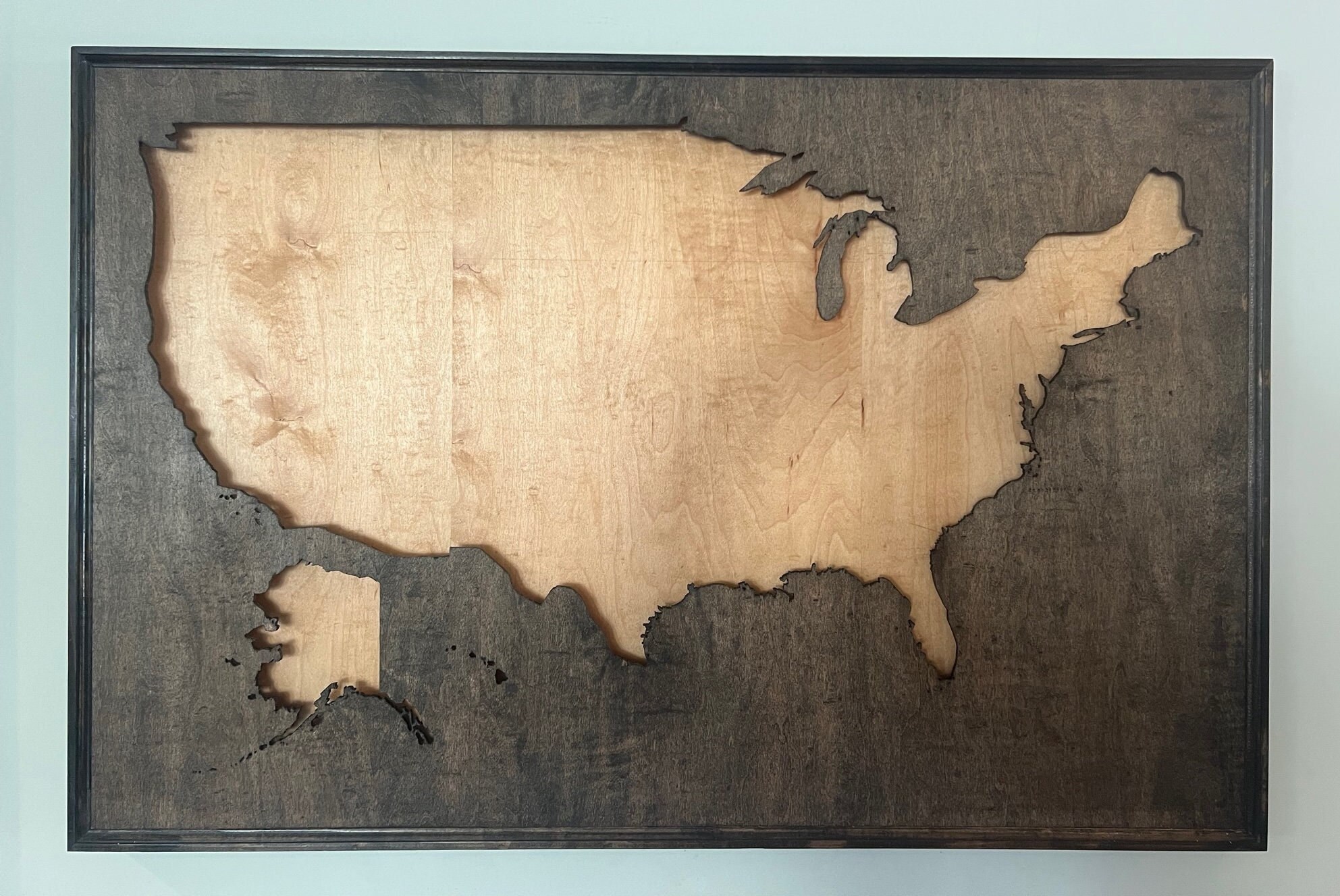 Handcrafted United States of America Map - Etsy