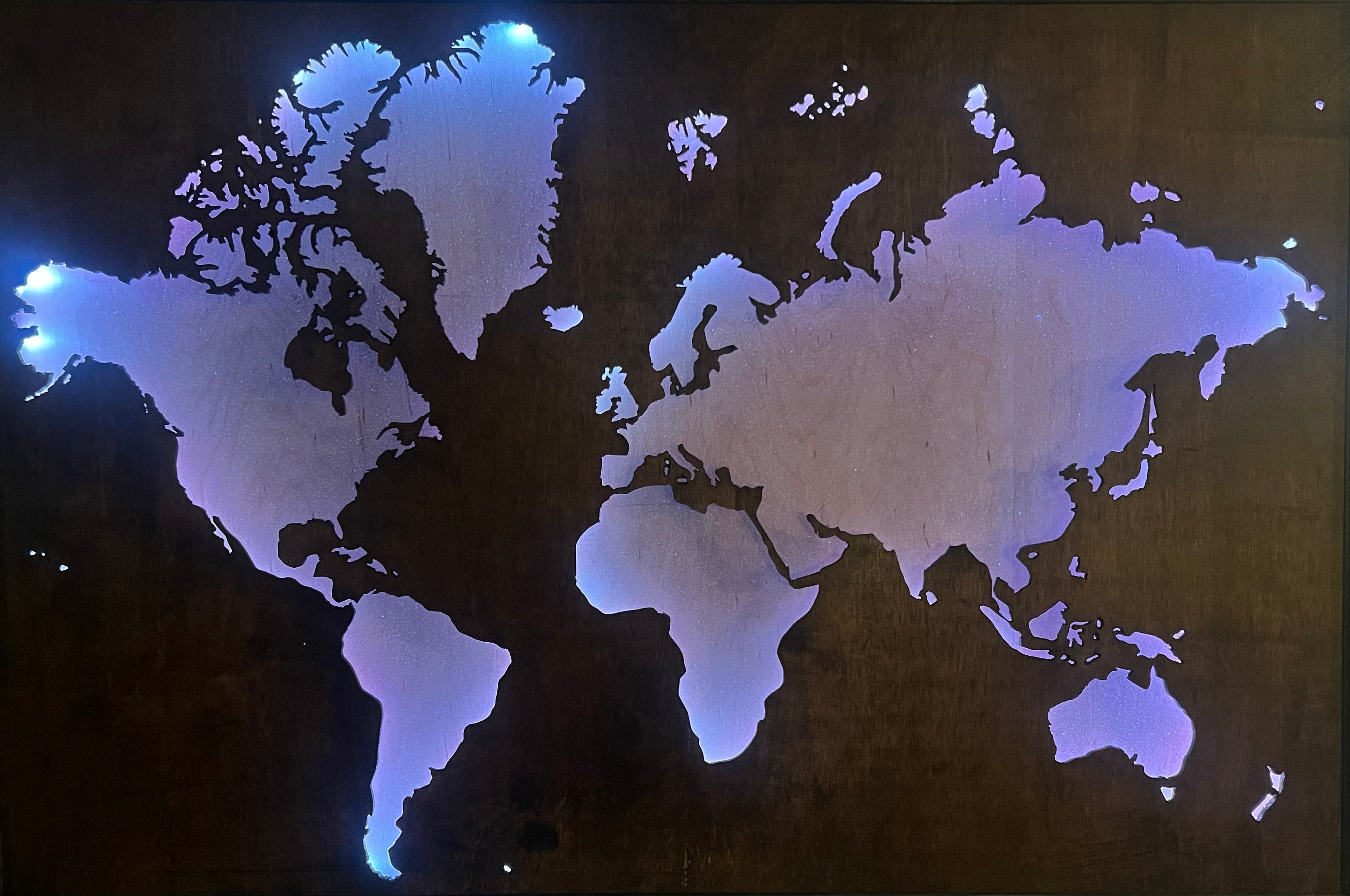 Handcrafted World Map - Etsy