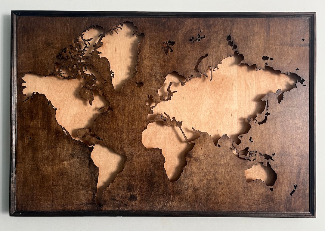 Handcrafted World Map - Etsy